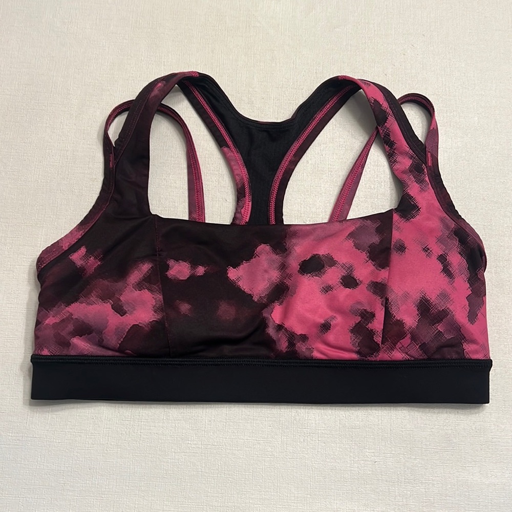 Lululemon Splendour Bra Blooming Pixie Raspberry Blac… - Gem